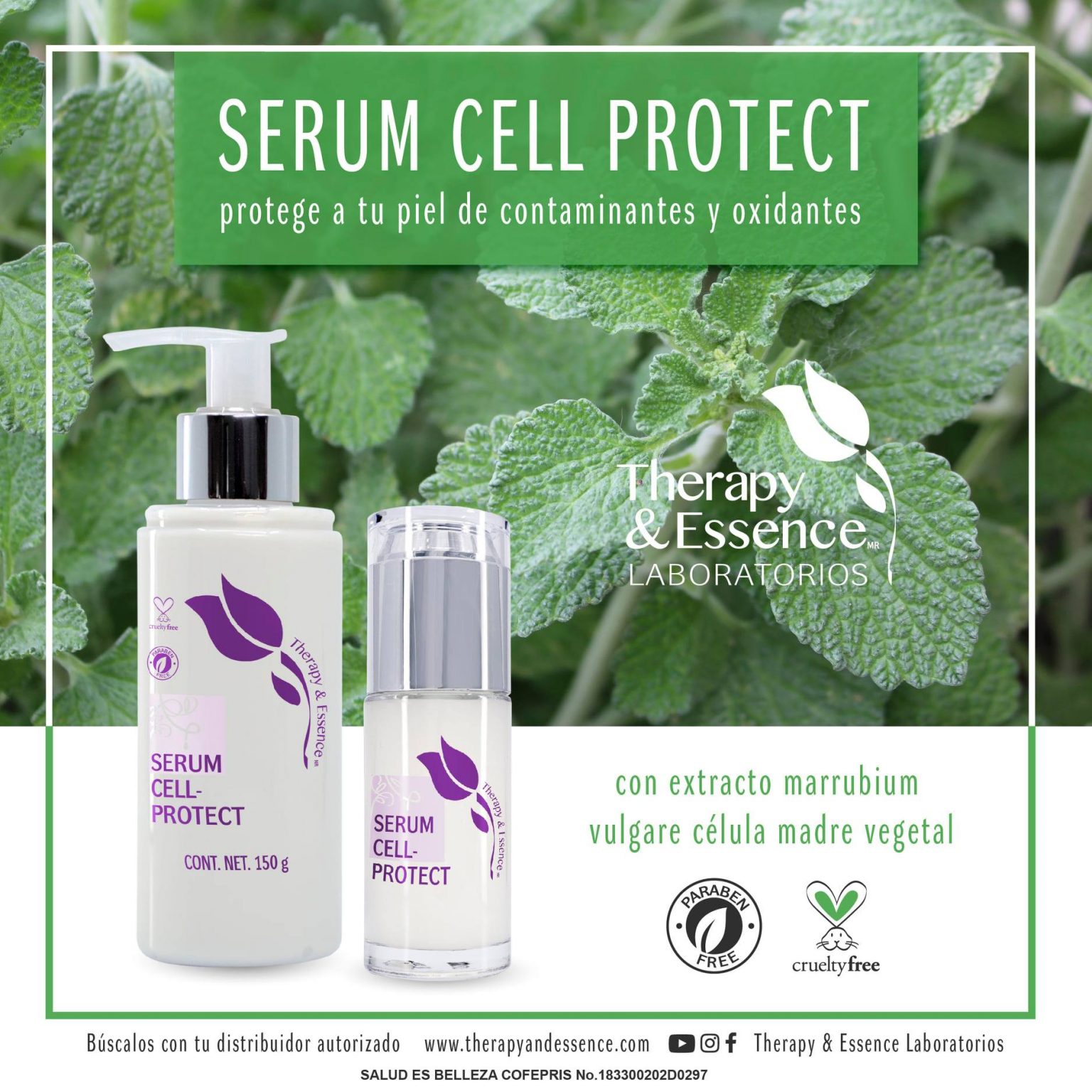 Serum Cell Protect (puntos negros) 40gr Therapy and essence – Tienda ...
